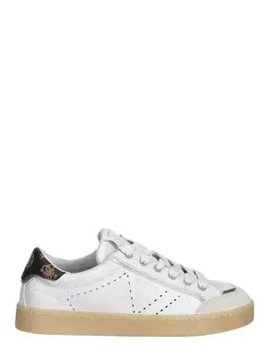 Guess Patterned Detail Sneakers - White