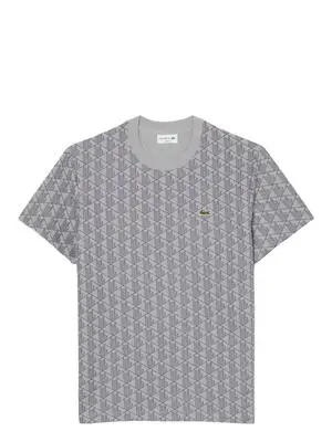 Lacoste Geometric Print T-shirt - Grey