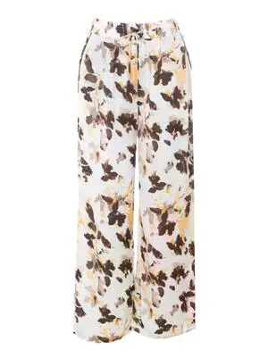 Liu Jo Printed Trousers - White