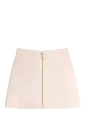 Elisabetta Franchi Daily Zip Mini Skirt - Neutrals
