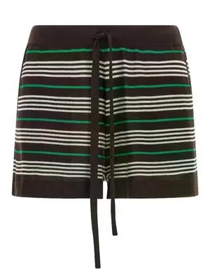 P.a.r.o.s.h Striped Drawstring Shorts - Brown