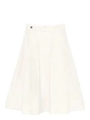Brunello Cucinelli A-line Midi Skirt - Neutrals