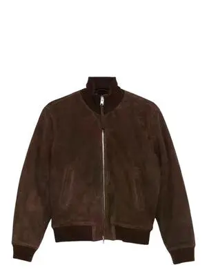 Closed Suede Bomber Jacket - Brown