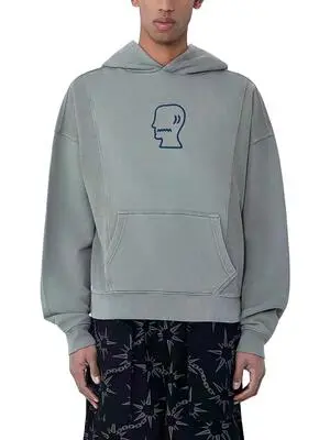 BRAIN DEAD Graphic-motif Hoodie - Grey