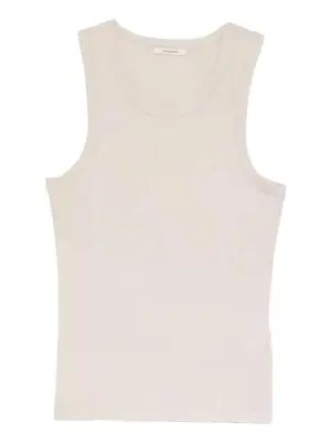 ENTIRE STUDIOS Sleeveless Vest Top - Neutrals