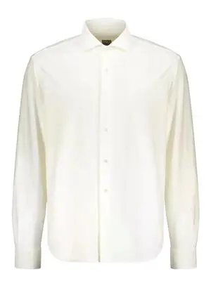 Fedeli Button-closure Classic-collar Shirt - White
