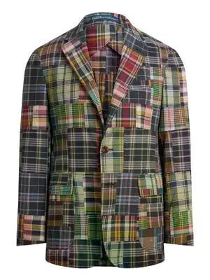 Polo Ralph Lauren Plaid Patchwork Blazer - Blue