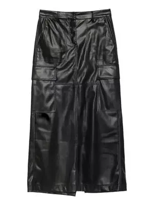 N°21 Pocket Detail Midi Skirt - Black