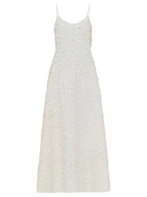 GABRIELA HEARST Nexus Embroidered Linen Maxi Dress
