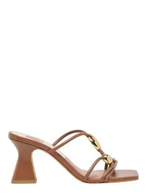 DOLCEVITA Alayna Strappy High Heel Sandals - Cognac Leather