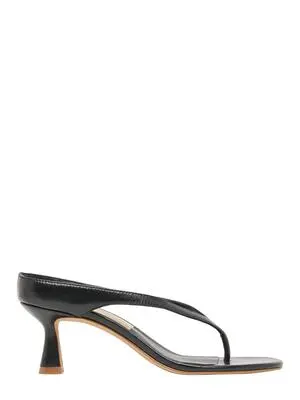 DOLCEVITA Doreen Thong Heel - Black Leather