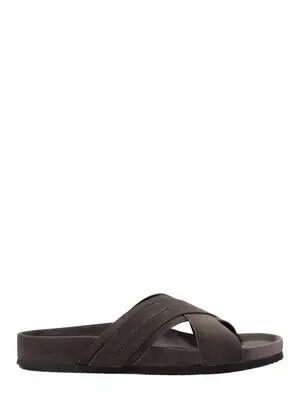 TOM FORD Suede Slides - Grey