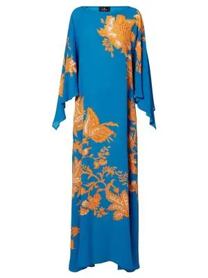 Etro Printed Maxi Dress - Blue