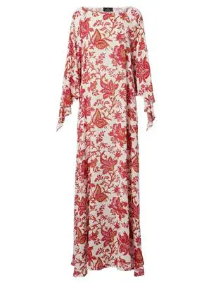 Etro Floral Maxi Dress - White