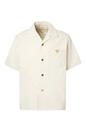 Valentino Garavani Vgold Denim Shirt - White