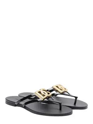 Dolce & Gabbana Thong Sandals - Black