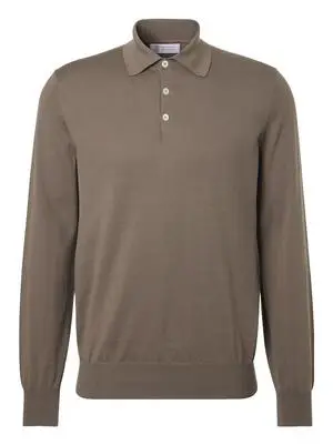 Brunello Cucinelli Cotton Polo Shirt - Brown