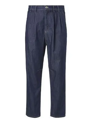 Brunello Cucinelli Pleated Tapered Jeans - Blue