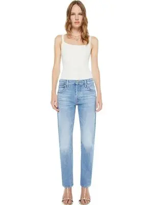 MOTHER The Mid Rise Hiker Hover Jeans - Light Blue