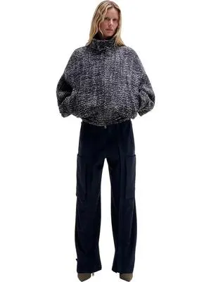 DARKPARK Adriana Wool-blend Cargo Pants - Navy