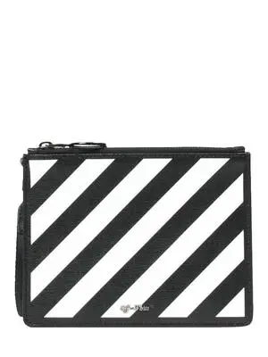 Off-White Diag Double Pouch - Black White