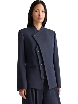 TWP Oliver Italian Wool Twill Blazer - Indigo