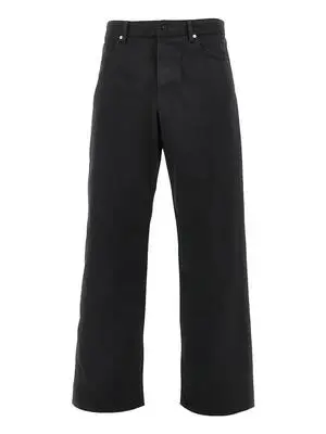 Stone Island Straight Trousers - Black