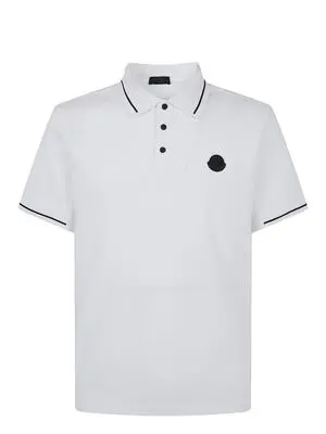 Moncler Short Sleeves Polo Shirt - White