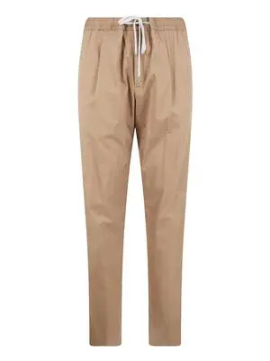 PT TORINO Soft Popeline Regular Trousers - Brown