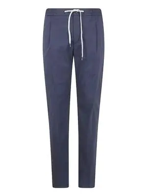 PT TORINO Poplin Regular Trousers - Blue