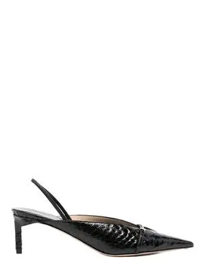 TOM FORD Printed Python Slingbacks