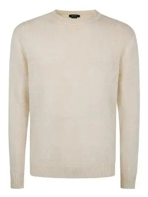 Avant Toi Hand-painted Linen Pullover - Yellow