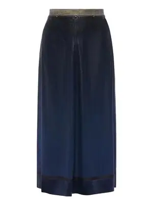 MAISON MARGIELA Midi Straight Skirt - Blue