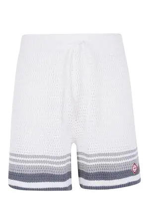 Casablanca Crochet Shorts - White