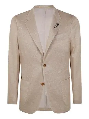 LARDINI Knitted Jacket - Beige