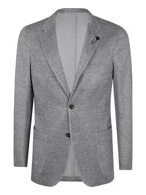 LARDINI Knitted Jacket - Gray