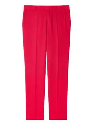 Paul Smith Tapered Linen Trousers - Pink