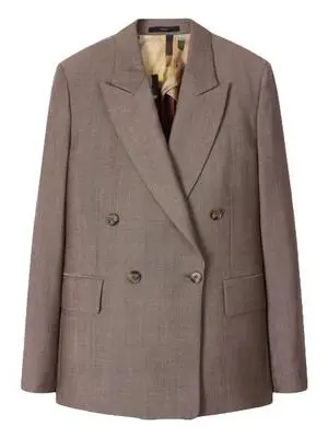 Paul Smith Mohair-wool Blazer - Brown