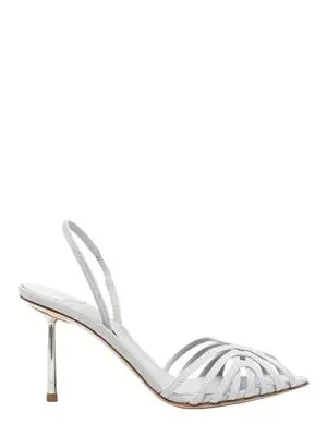 LE SILLA Strappy Slingback Sandals - Silver