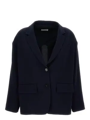 Alberto Biani Single-breasted Blazer Jacket - Blue