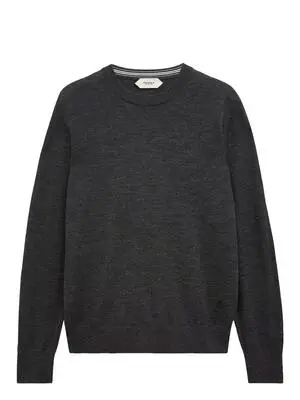 Pringle Of Scotland Crew Neck Merino Wool Sweater - Grey