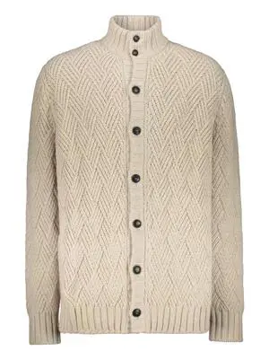 Fedeli Cable-knit Button Cardigan - Neutrals
