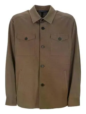 Harris Wharf London Buttoned Patch-pocket Jacket - Brown