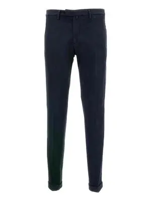 BRIGLIA 1949 Cotton Trousers - Blue