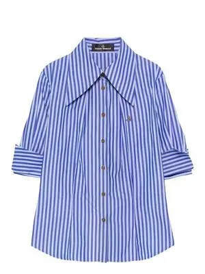 VIVIENNE WESTWOOD Striped Button Shirt - Blue