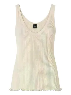 Pinko Ribbed Tank Top - Neutrals