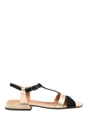Chie Mihara Metallic-effect Sandals - Gold