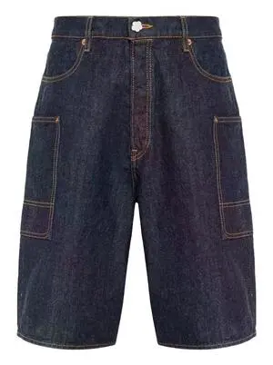 Kenzo Cargo-style Denim Shorts - Blue