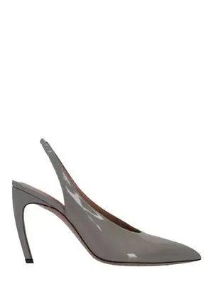 Attico Viper Slingback Pumps - Grey
