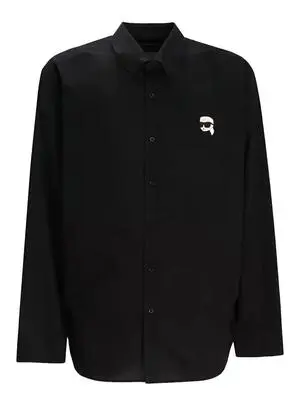 Karl Lagerfeld Logo-detail Shirt - Black